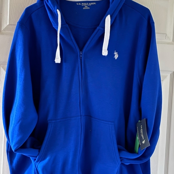 U.S. Polo Assn. | Shirts | Us Polo Assn Royal Blue Zipup Hoodie | Poshmark
